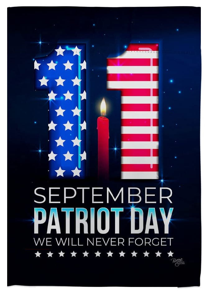 Patriot Day Garden Flags 2 Sided Remember 9/11 | Heartland Flags