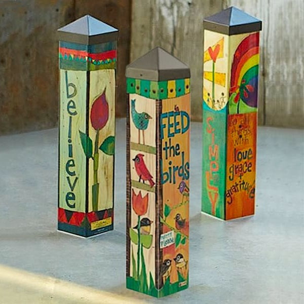 Art Poles | 20 Inches Tall | Garden Art Poles