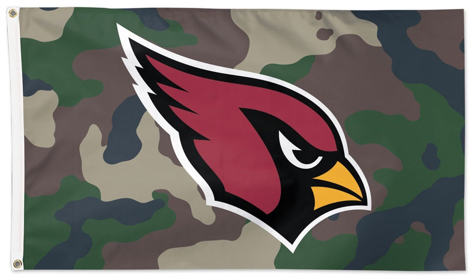 Arizona Cardinals Flag 3x5 Military Salute Camo