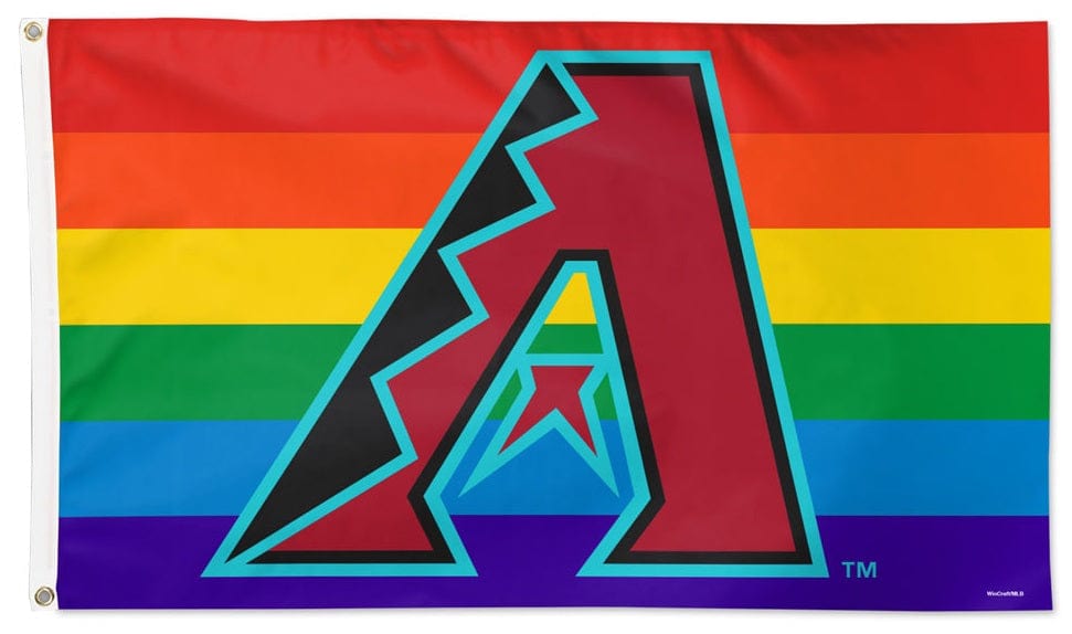 Arizona Diamondbacks Flag 3x5 Rainbow Pride MLB
