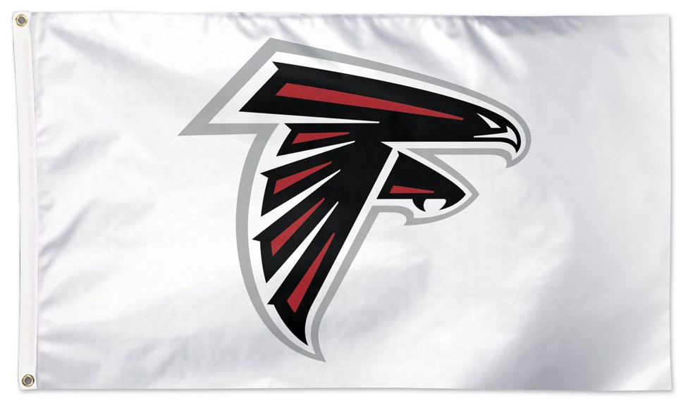 Atlanta Falcons Flag 3x5 Logo White NFL