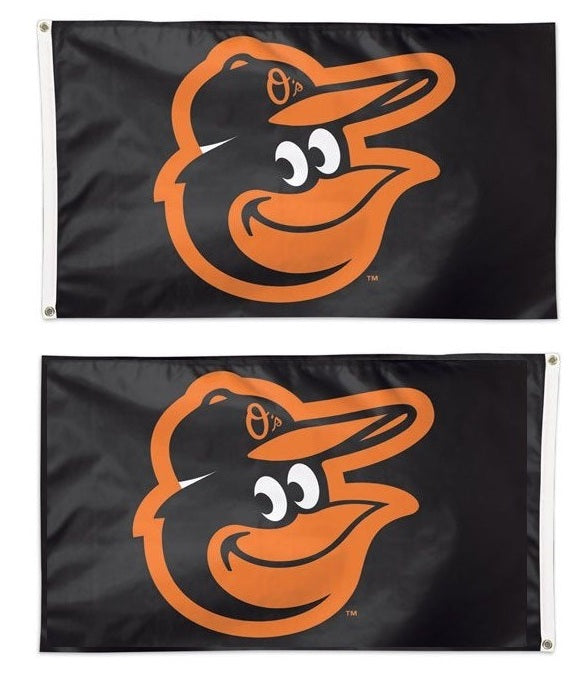 Baltimore Orioles Flag 3x5 Black 2 Sided MLB