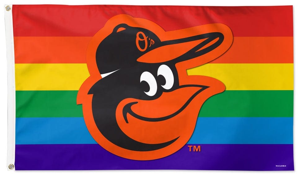 Baltimore Orioles Flag 3x5 Rainbow MLB