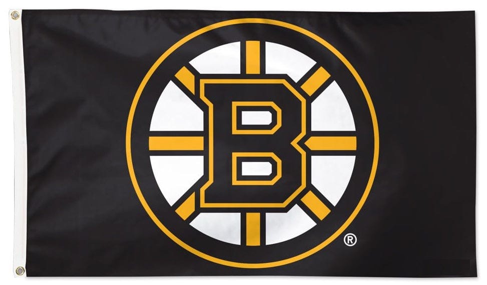 Boston Bruins Flag 3x5 Logo Black NHL