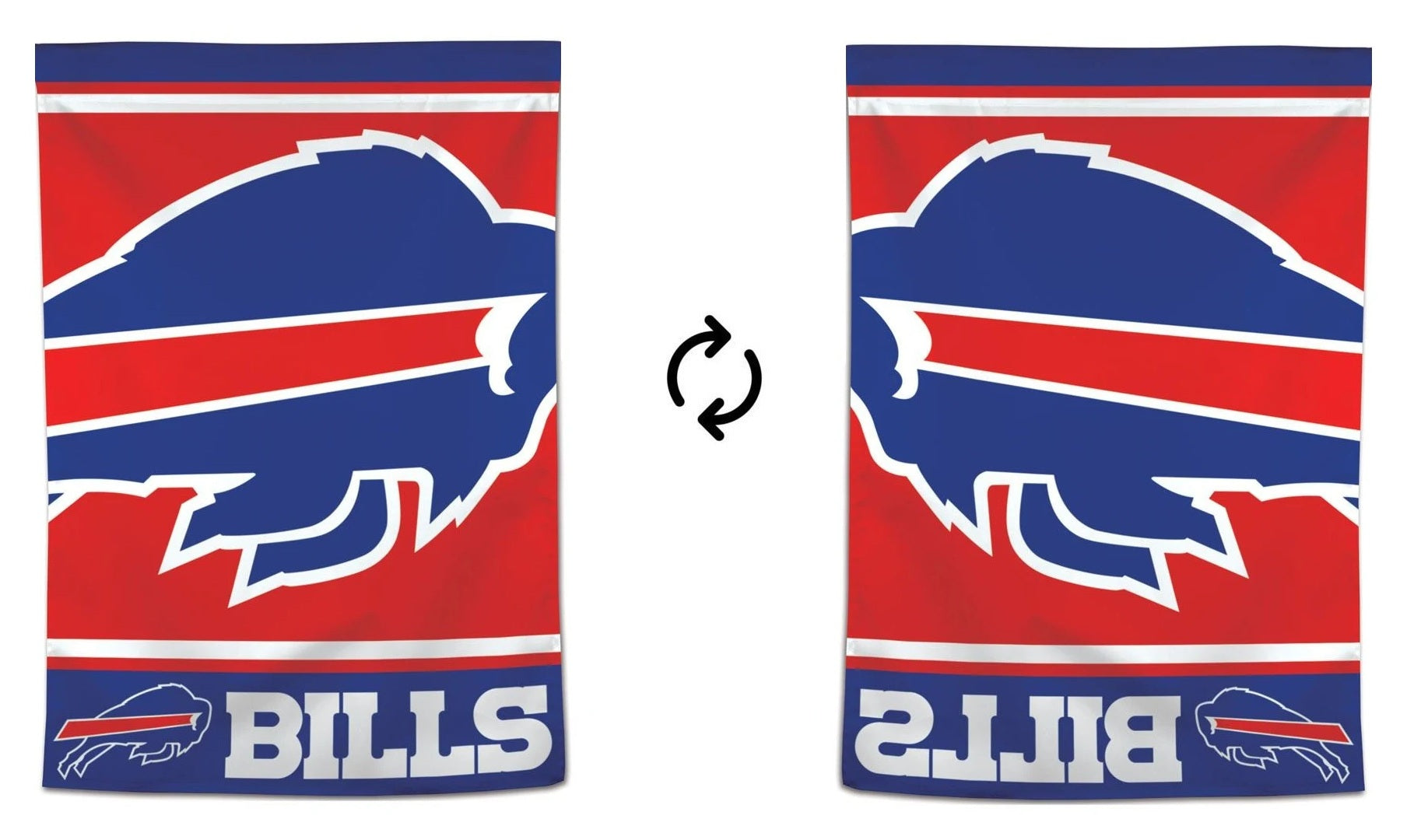 Buffalo Bills Banner Mega Logo Vertical NFL Flag