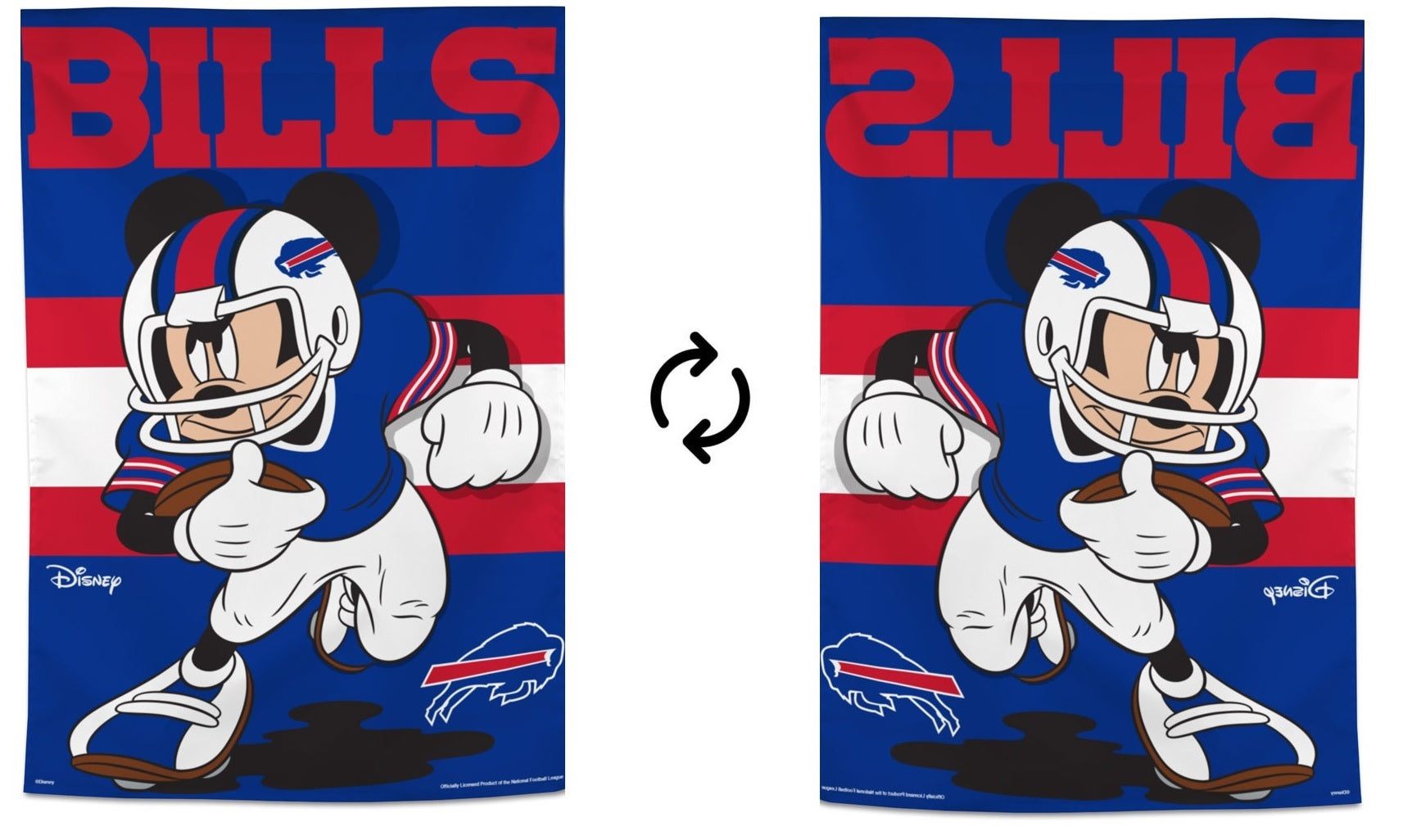 Buffalo Bills Banner Mickey Mouse Football Flag NFL