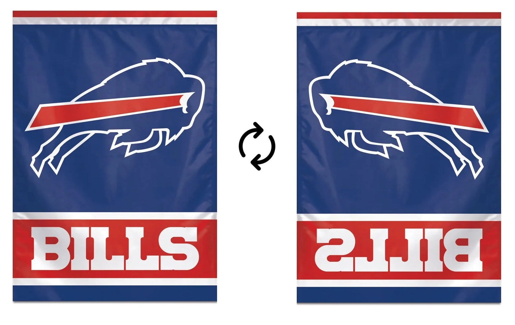 Buffalo Bills Logo Banner Vertical Nfl Flag