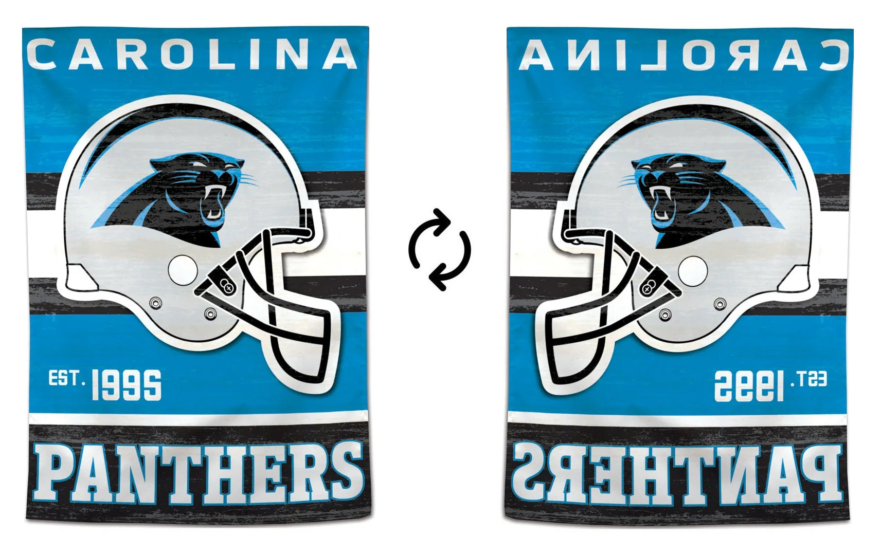 Carolina Panthers Classic Logo Banner NFL Flag