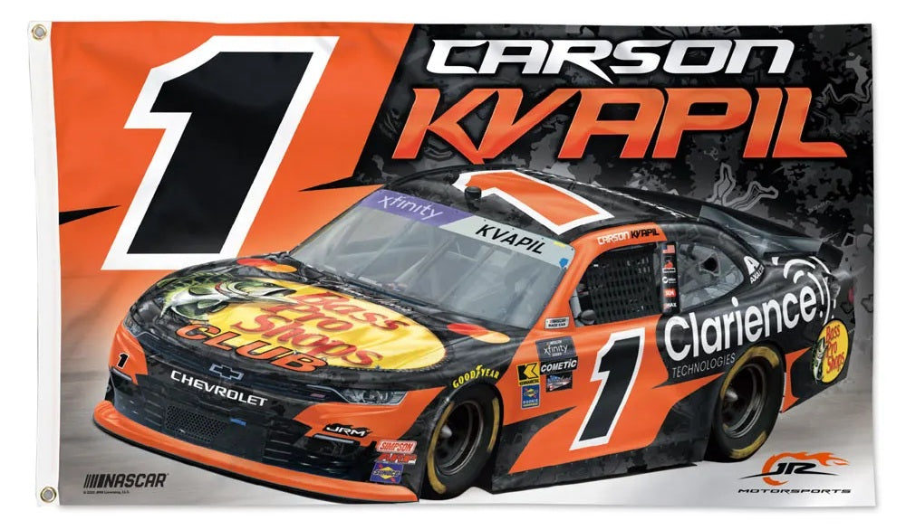 Carson Kvapil 3x5 NASCAR Flag