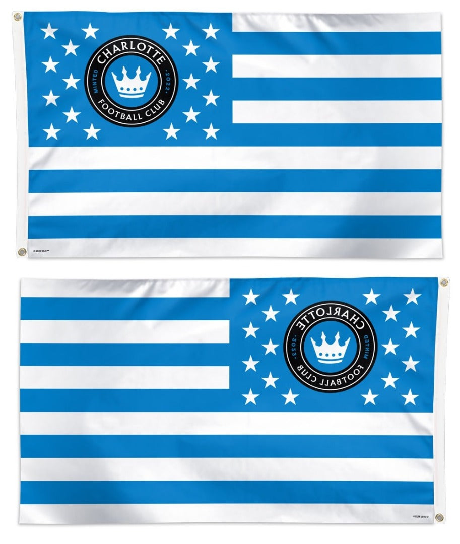 Charlotte FC Flag 3x5 Americana Stars Stripes MLS