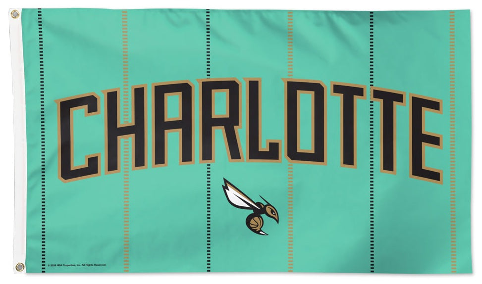 Charlotte Hornets City Edition Flag 3x5 NBA 2025