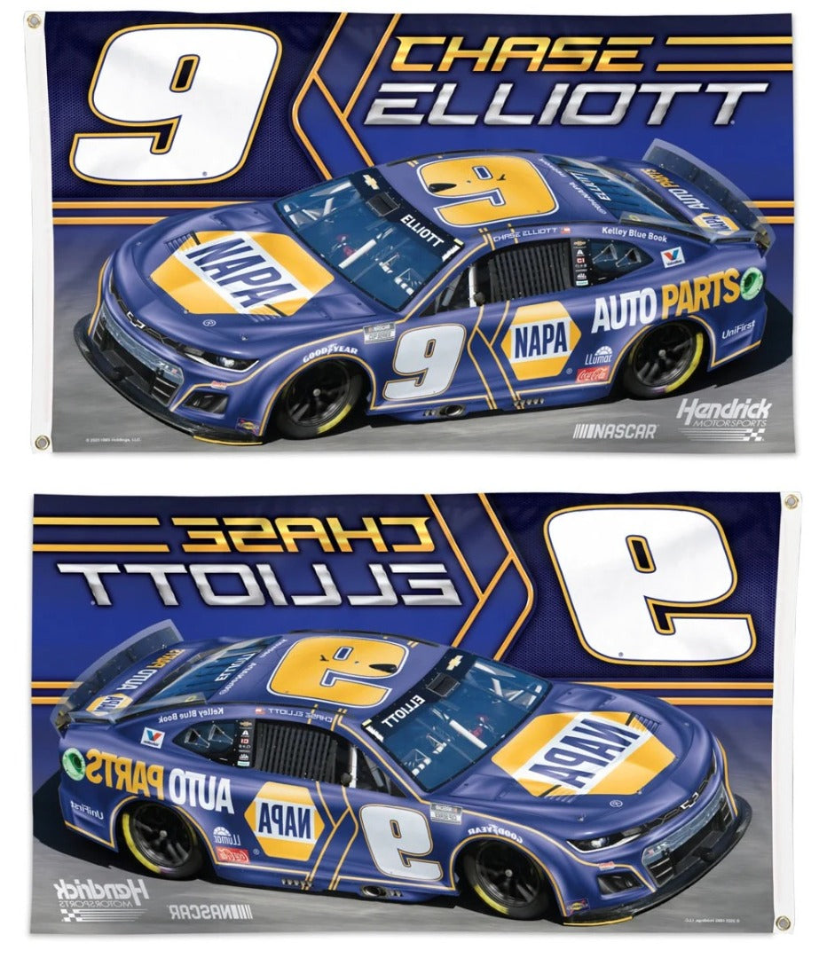 Chase Elliott Flag 3x5 NAPA Race Car 2025 NASCAR