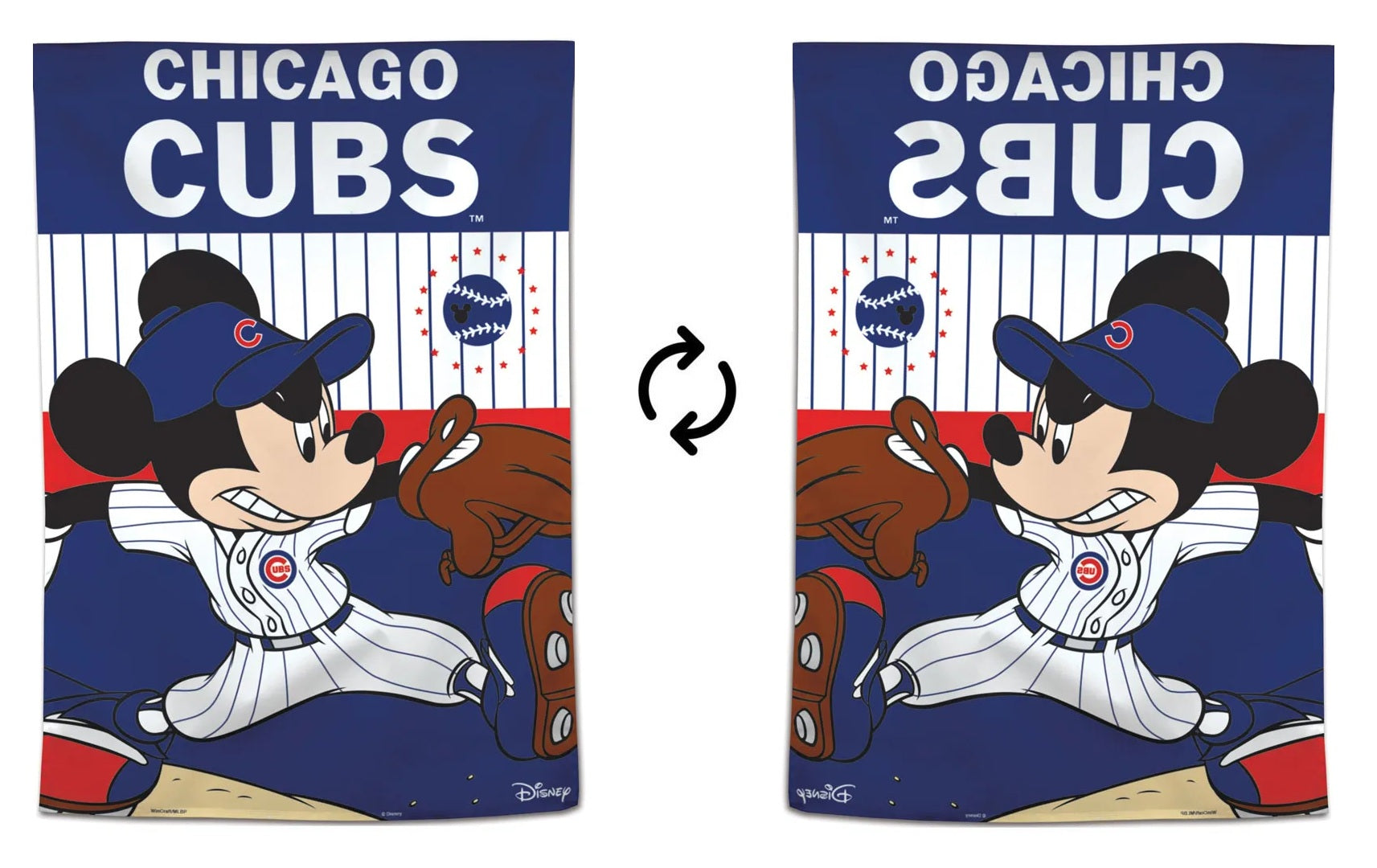 Chicago Cubs Mickey Mouse Banner MLB Flag
