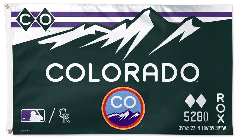 Colorado Rockies Flag 3x5 City Connect Rox MLB