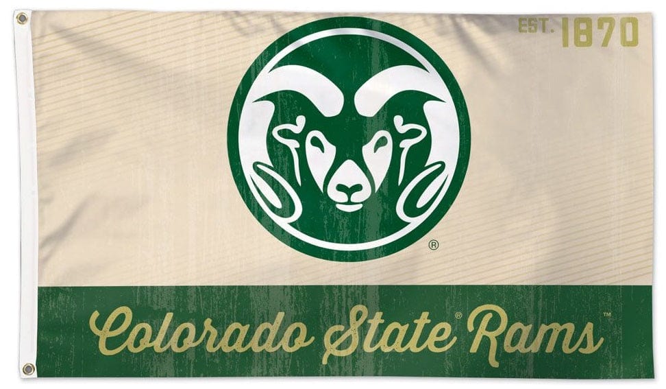 Colorado State Flag 3x5 Vintage Logo CSU Rams
