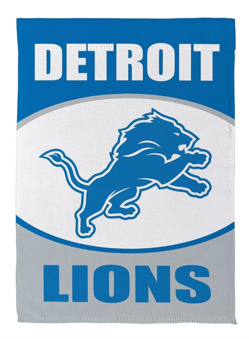 Detroit Lions 2-Sided Garden Flag | Official NFL Yard Banner 12.5x18