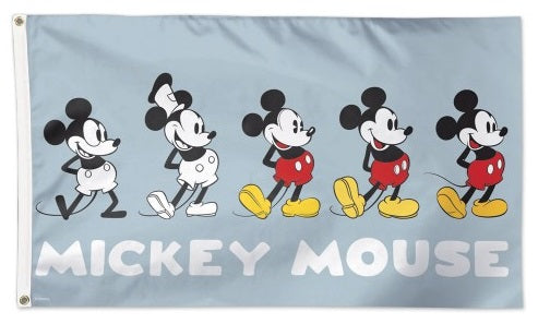Disney Mickey Mouse Flag 3x5 Evolution of Mickey