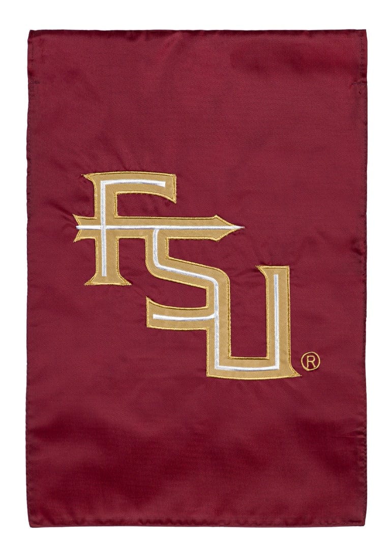 Florida State Seminoles Garden Flag 2 Sided Applique FSU Logo