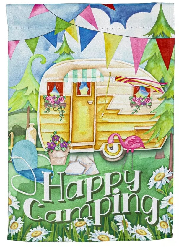 Happy Camping Garden Flag 2 Sided Decorative | Heartland Flags