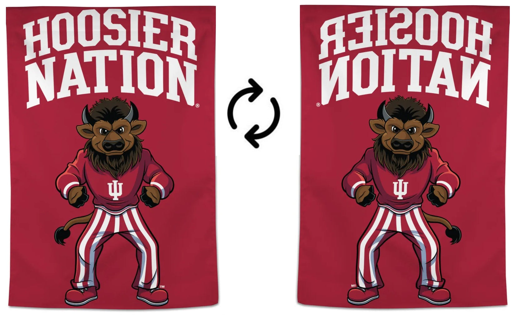 Hoosier Nation Vertical Banner | Fast Free Shipping