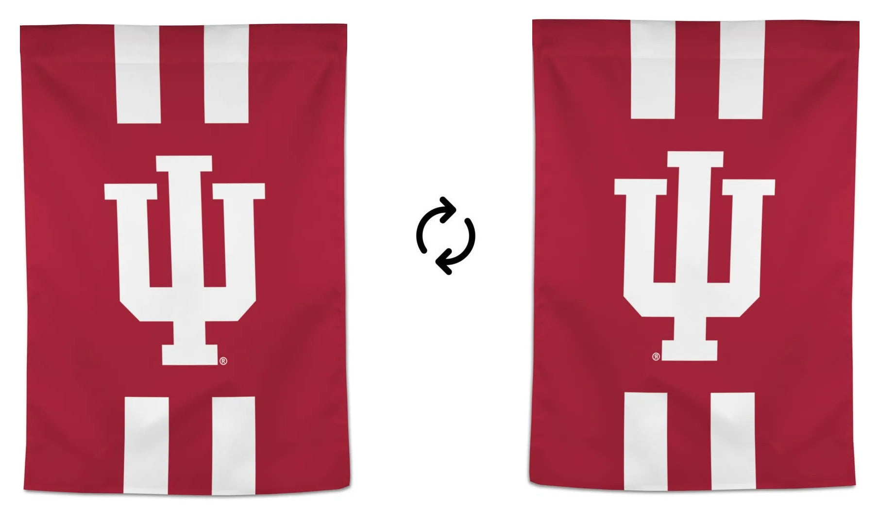 Indiana Hoosiers Striped Banner | IU Fast Free Shipping