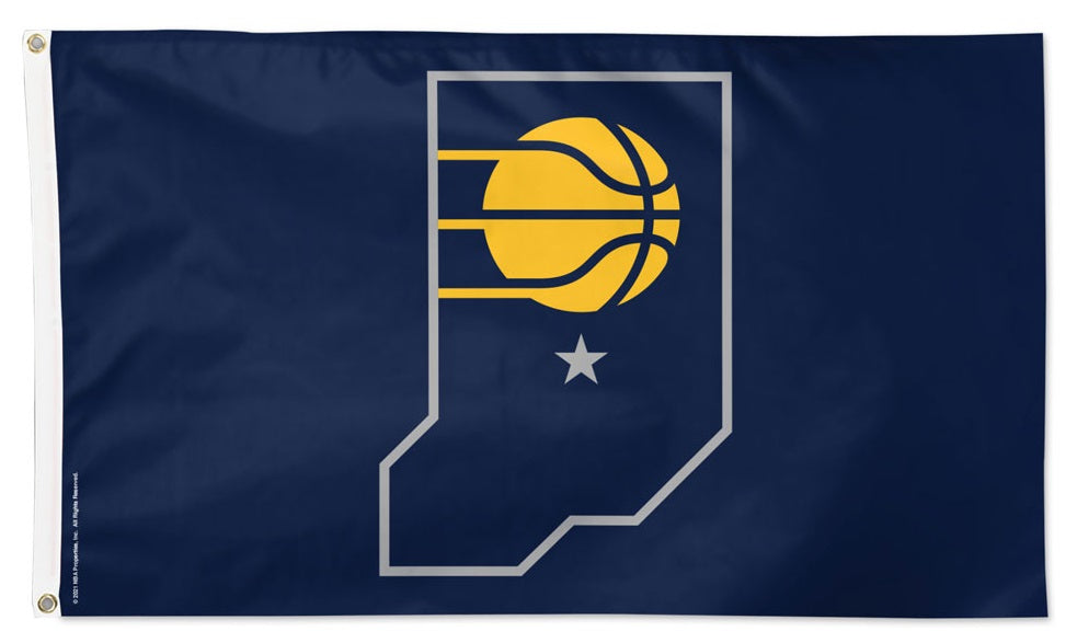Indiana Pacers Flag 3x5 Alternate Logo NBA