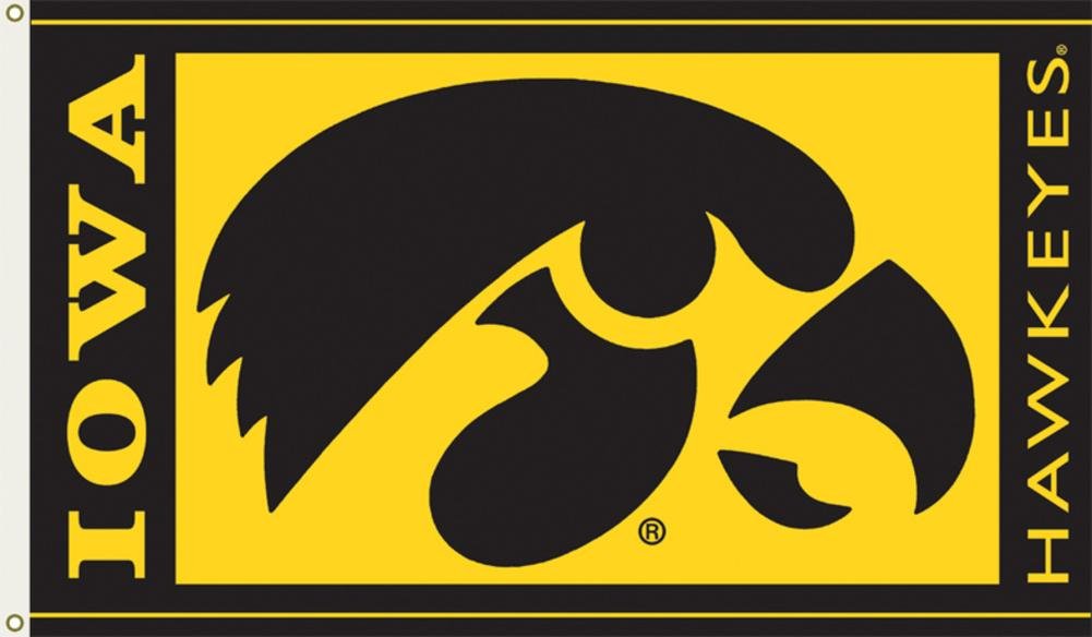 Iowa Hawkeyes 3x5 Flag University Approved