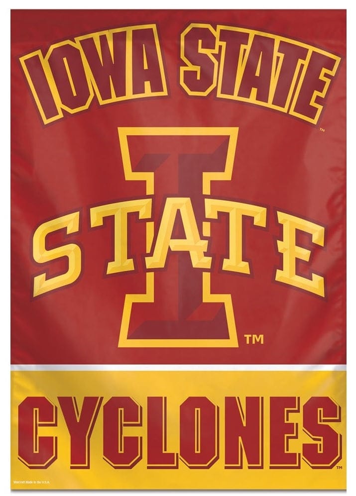 Iowa State Cyclones Vertical Banner I State Logo