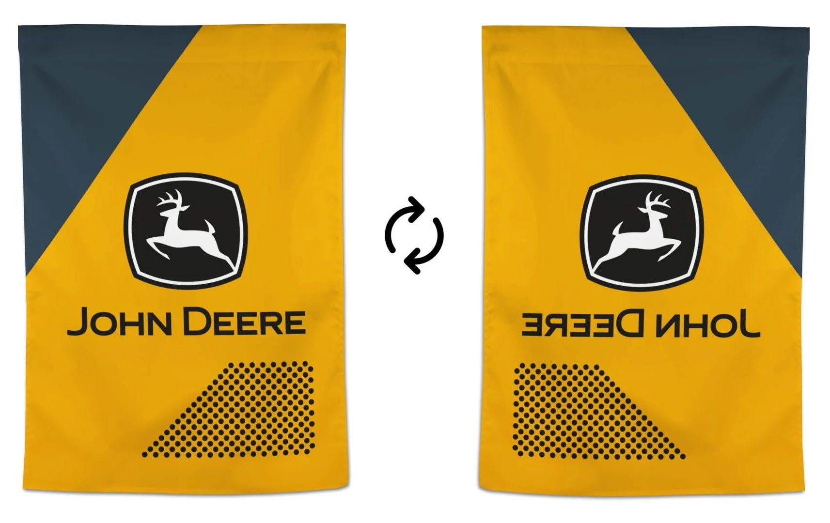 John Deere Yellow Logo Banner - Free Shipping