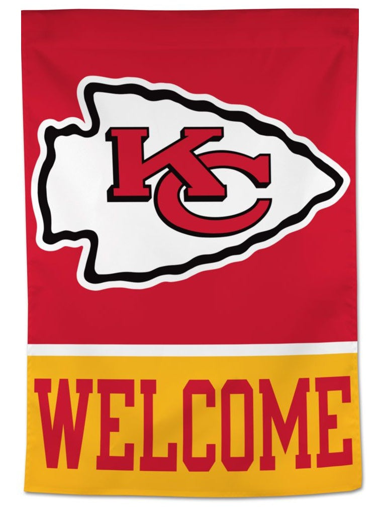 Kansas City Chiefs Flag Vertical Welcome Banner