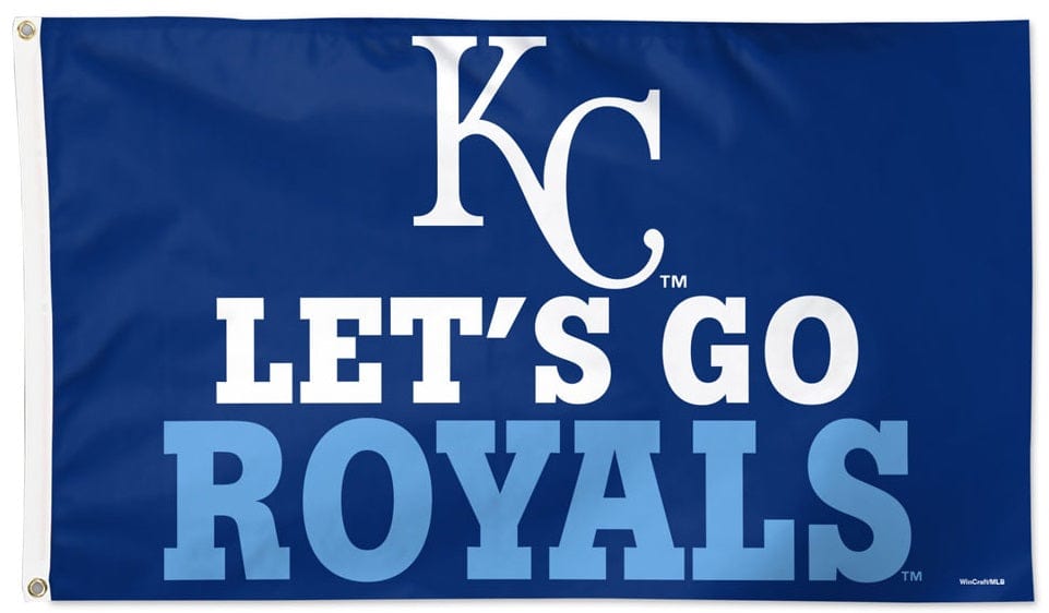 Kansas City Royals Flag 3x5 Let's Go Royals MLB