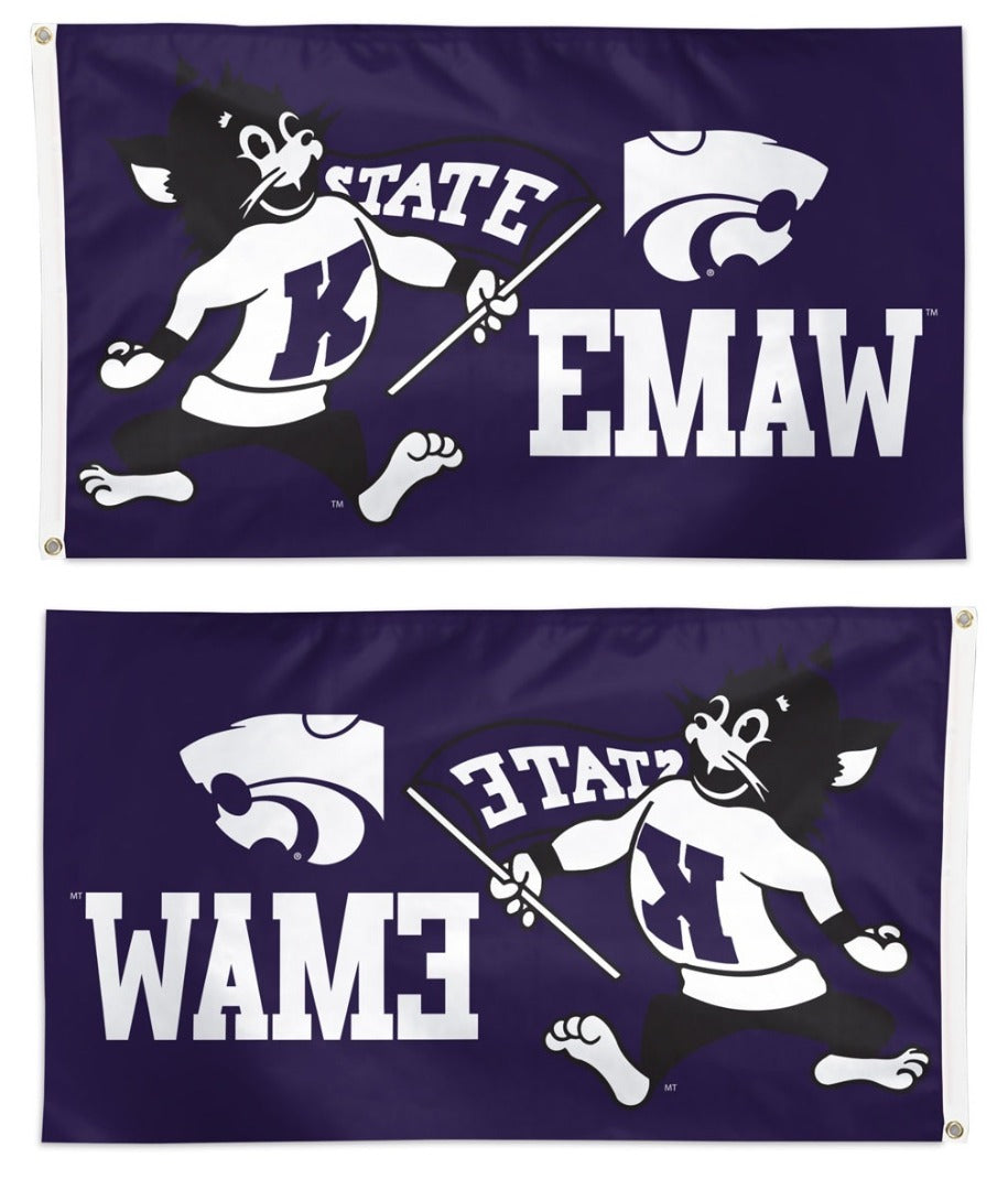 Kansas State Wildcats Flag 3x5 Mascot EMAW
