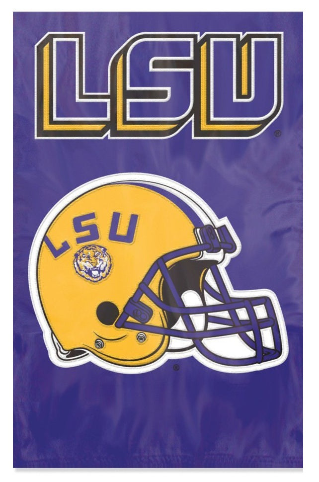 LSU Tigers 2 Sided Football Banner