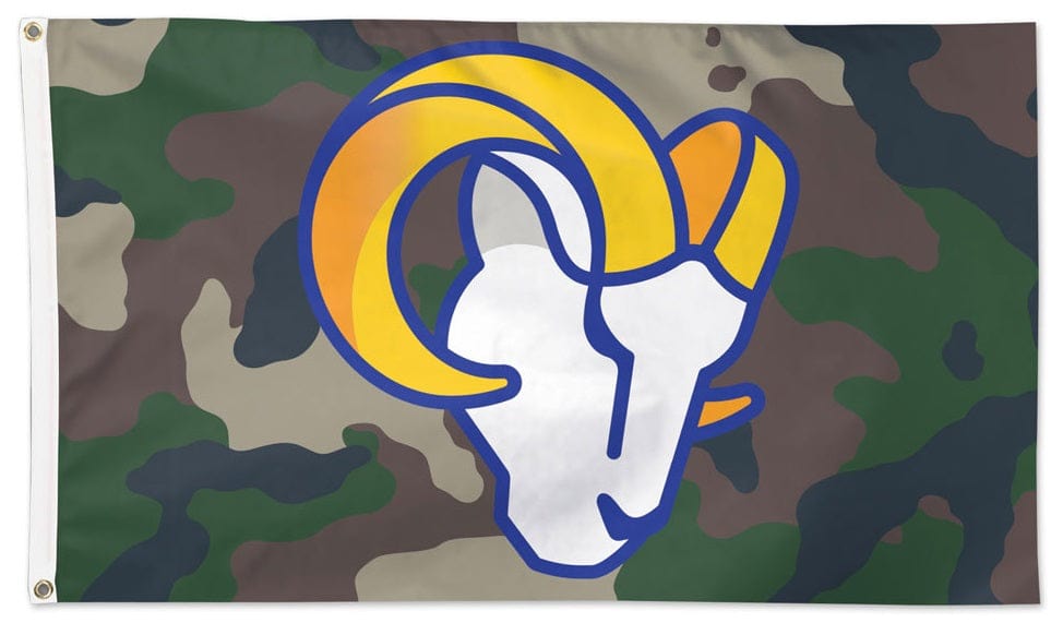 Los Angeles Rams Flag 3x5 Armed Forces Camo NFL