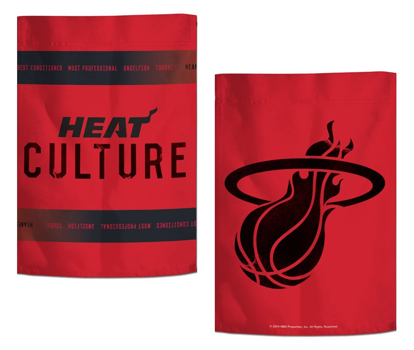 Miami Heat Culture City NBA Garden Flag 2 Sided