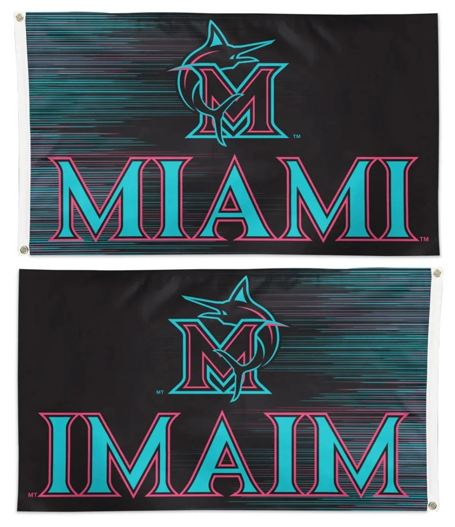 Miami Marlins City Connect 3x5 MLB Flag