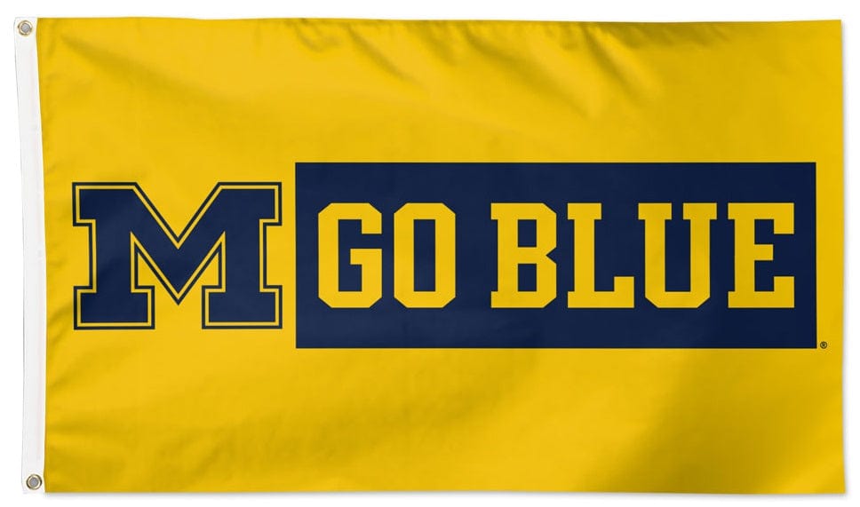 Michigan Wolverines Flag 3x5 Go Blue