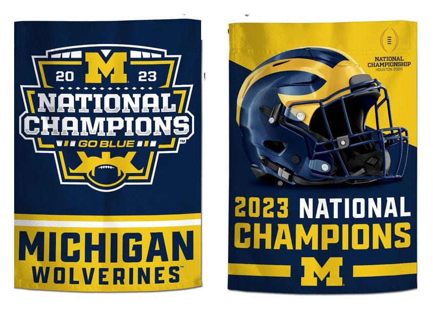 Michigan Garden Flag 2 Sided 2023 Football Champions