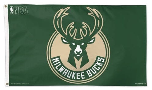 Milwaukee Bucks 3x5 Flag Grommets Green