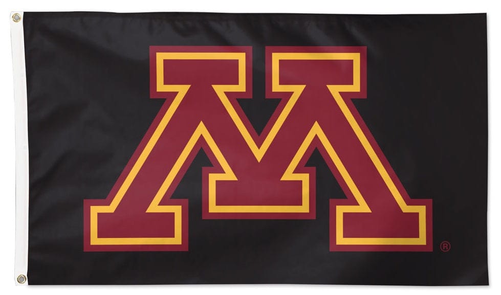 Minnesota Gophers Flag 3x5 Black