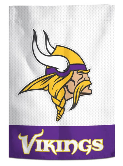Minnesota Vikings Garden Flag 2 Sided Embroidered