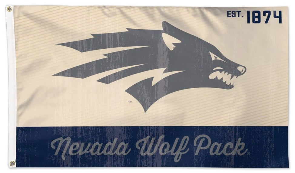 Nevada Wolfpack Flag Retro Est 1874 3x5