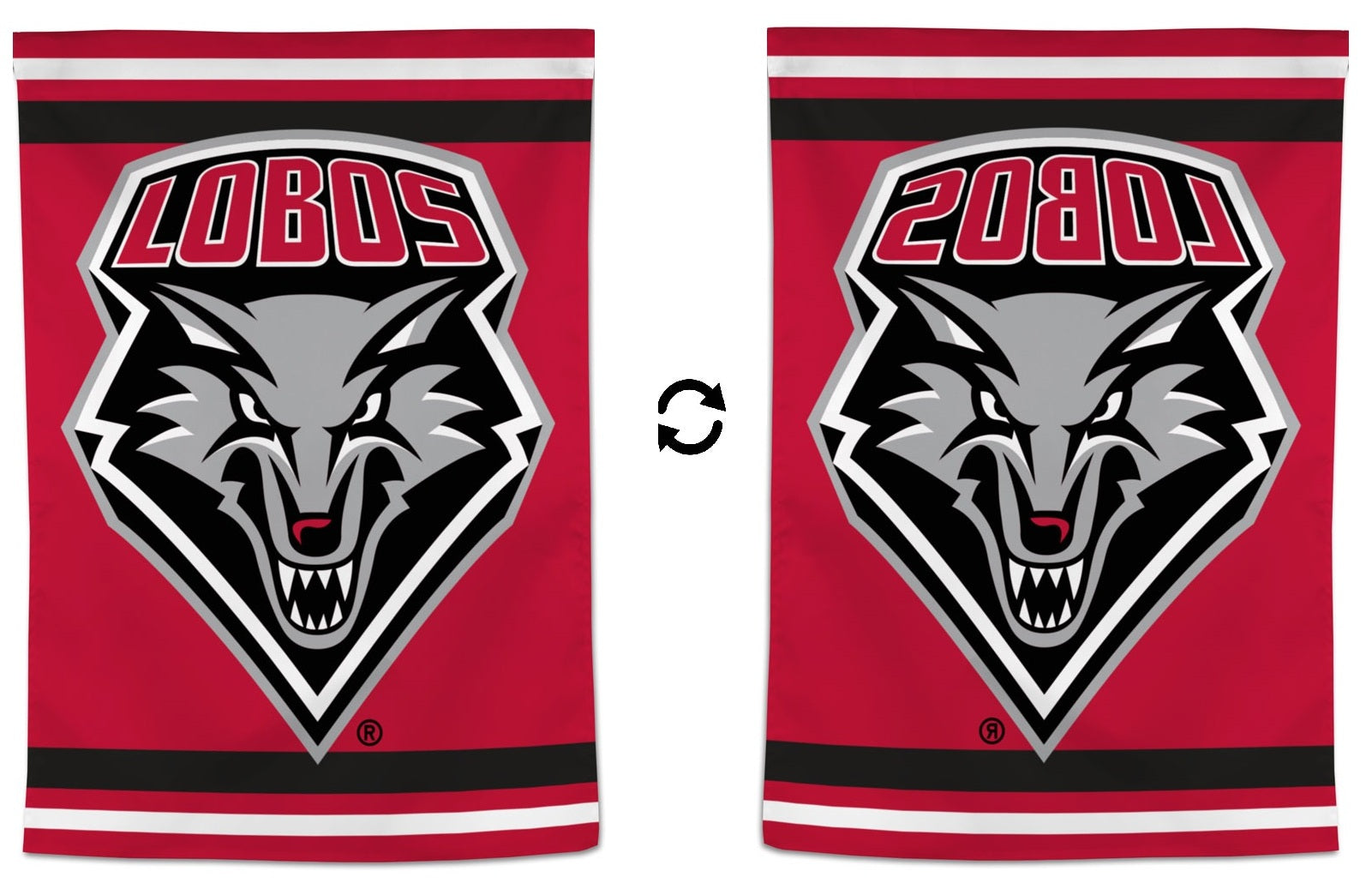 New Mexico Lobos Banner Vertical College Flag