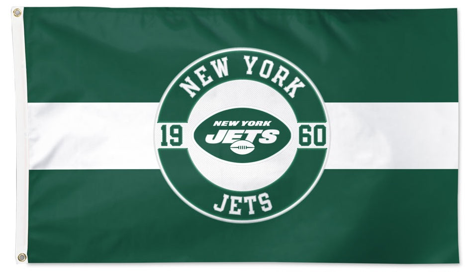 New York Jets Flag 2 Sided Applique 3x5 NFL