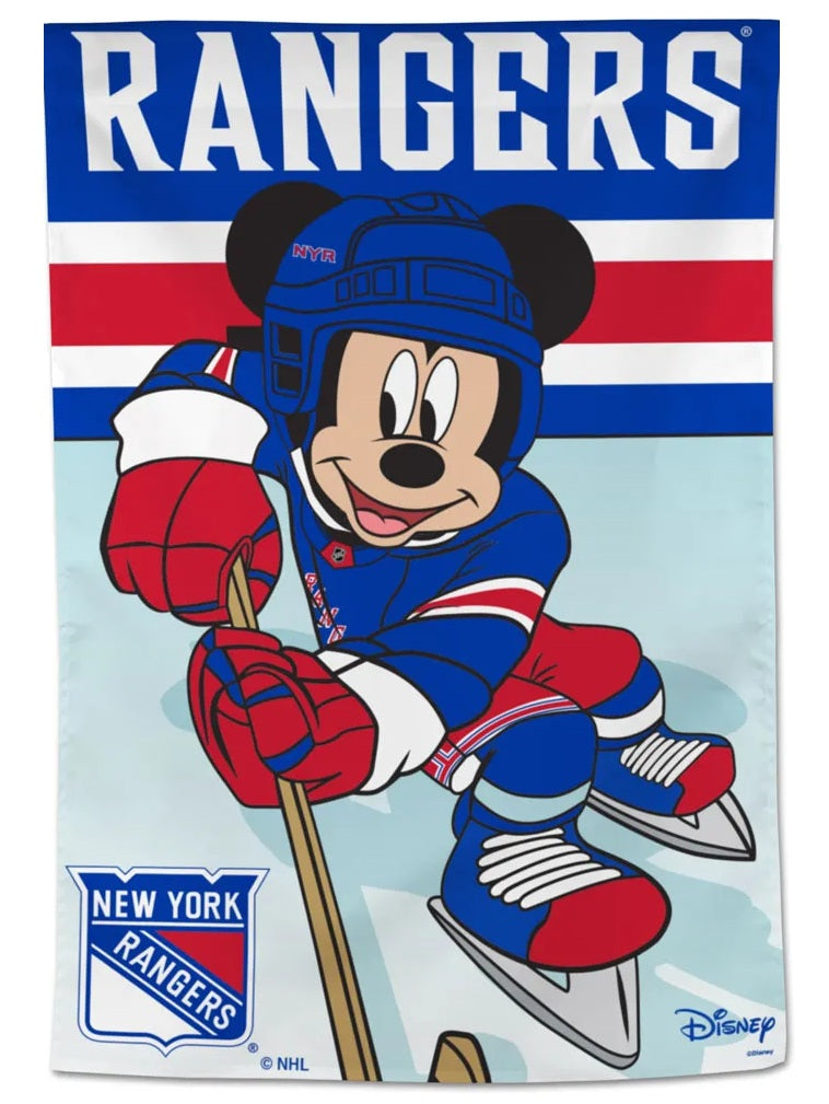 New York Rangers Mickey Mouse Banner NHL Flag