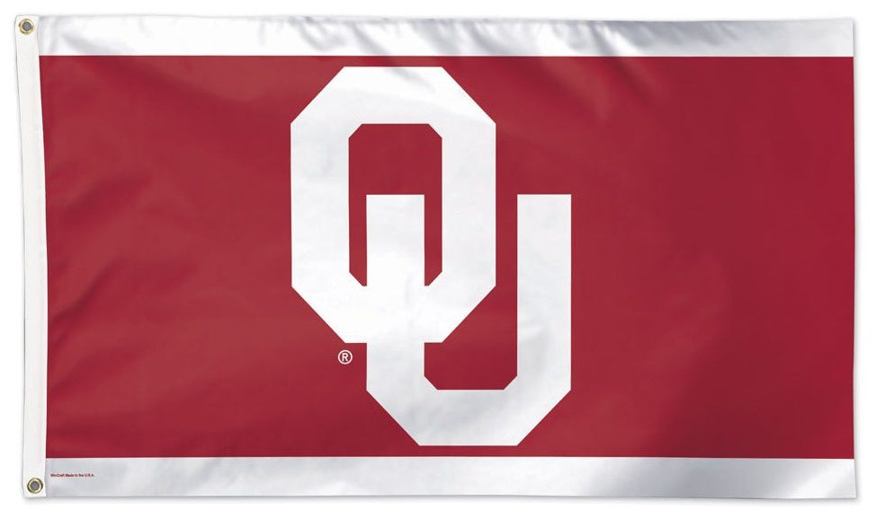 Oklahoma Sooners Flag 3x5 OU Logo Stripe