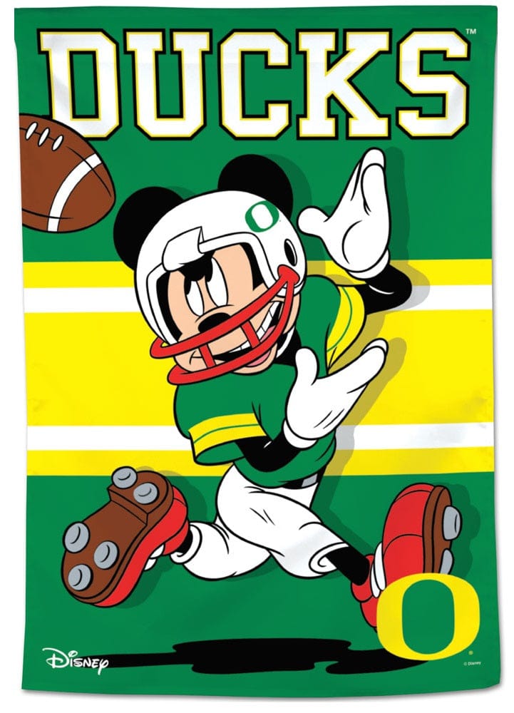 Oregon Ducks Banner Mickey Mouse Football Flag