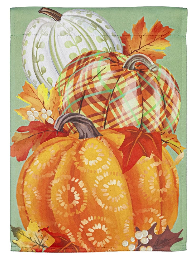 Painted Fall Pumpkins Garden Flag 2 Sided | Heartland Flags