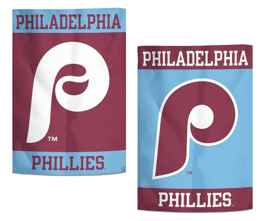 Philadelphia Phillies Garden Flag 2 Sided Stripe MLB