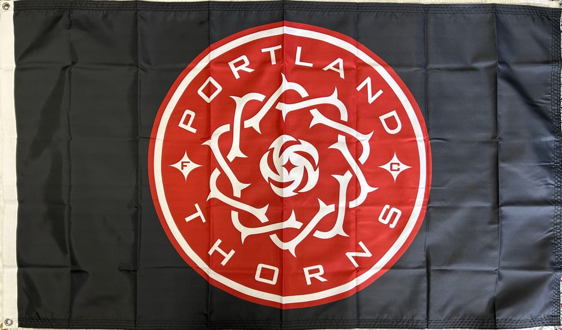 Portland Thorns FC Flag 3x5 Soccer NWSL Black